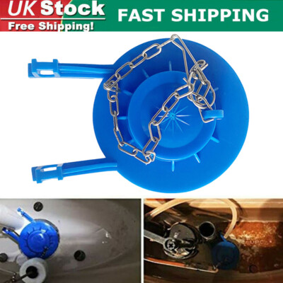 1/2Pcs 2" Blue Toilet Drain Valve Flush Replacement Rubber Flapper ...
