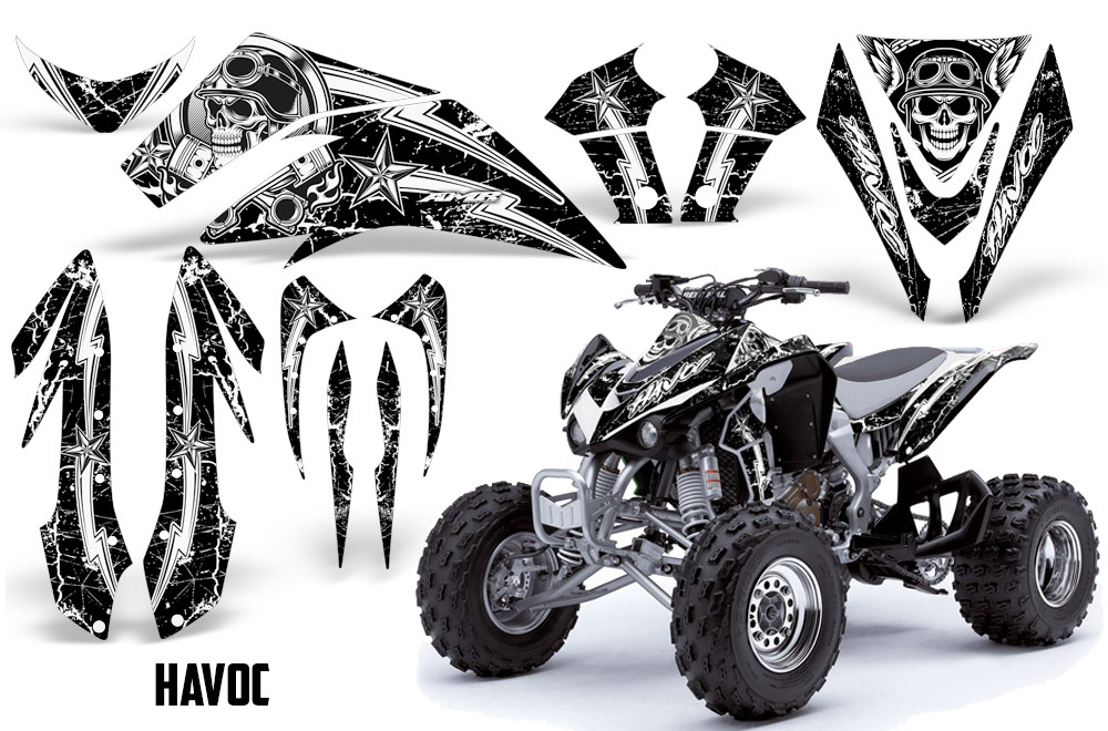ATV Graphic Quad Decals Stickers For Kawasaki KFX450R 2008-2015 HAVOC W ...