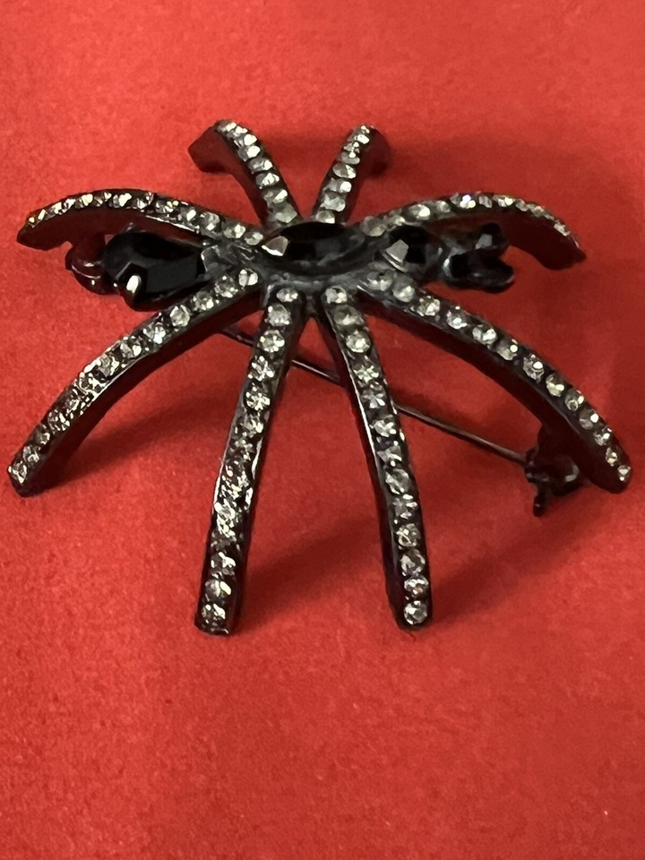 Butler and Wilson Black Crystal Spider Vintage Brooch | eBay
