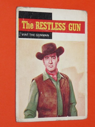 A & BC GUM CARD 1959 WESTERN SERIES TV RESTLESS GUN JOHN PAYNE VINT ...