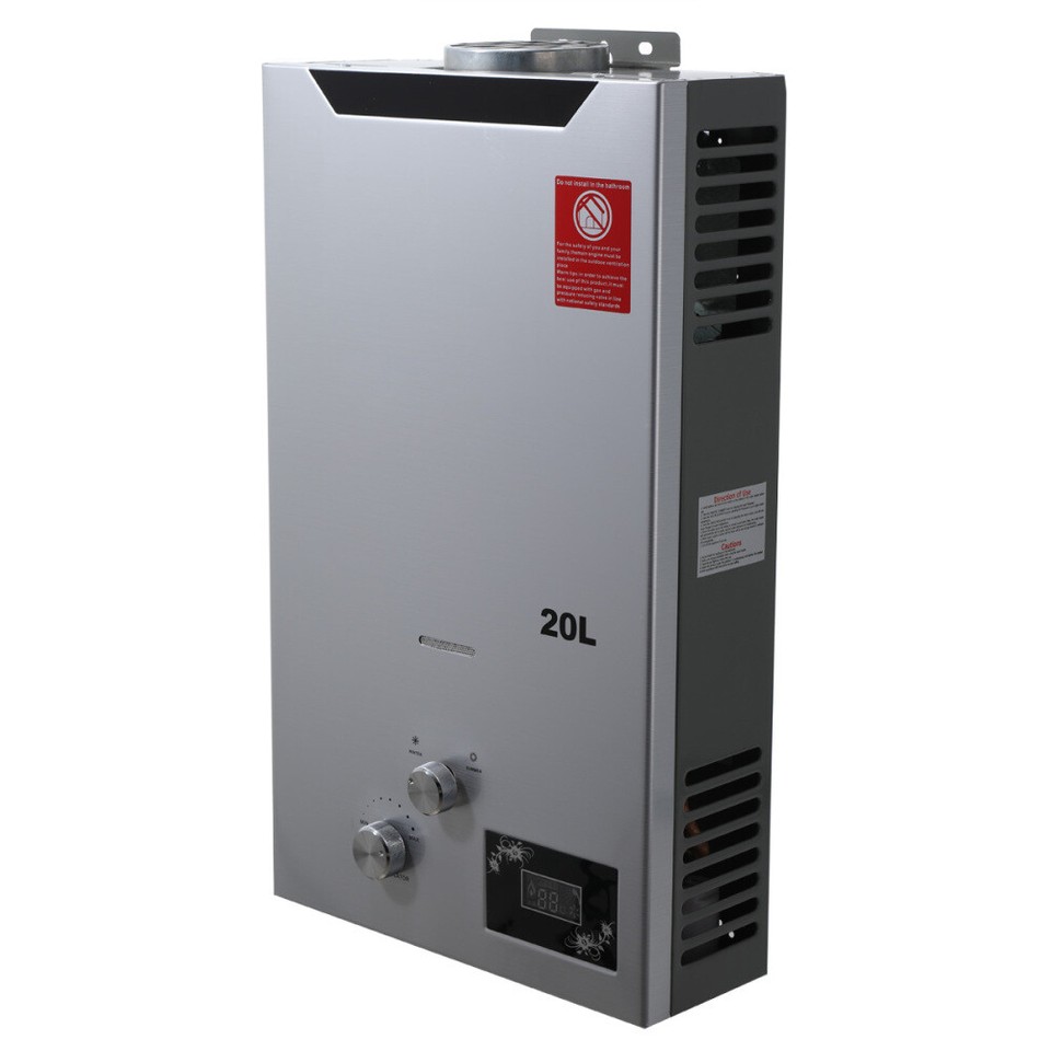 40KW 20L Tankless LPG Liquid Propane Gas Hot Water Heater On-Demand ...
