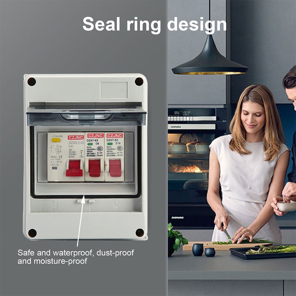 2 Way Garage Shed Camper Van Caravan Consumer Unit Fuses Box with RCD ...