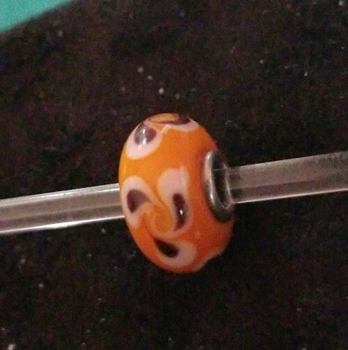 Authentic Trollbeads Unique OOAK, Orange FEATHERS Charm .925 LAA | eBay