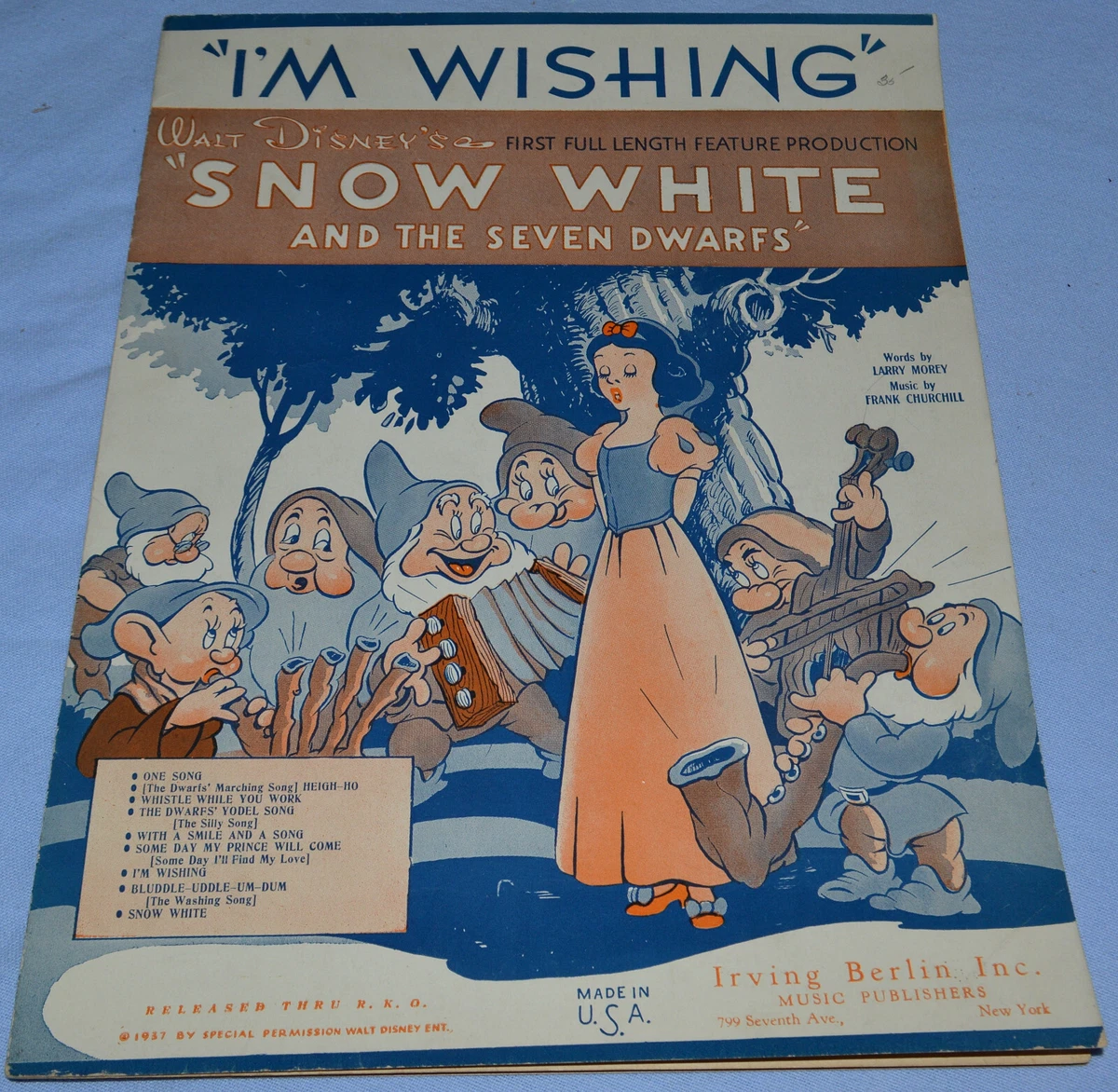 Original Snow White And The Seven Dwarfs 1937