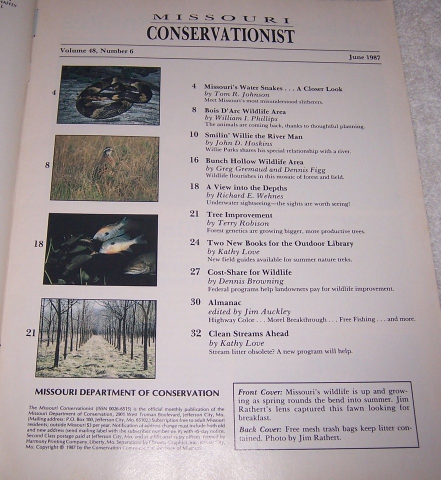 Missouri Conservationist Magazine June 1987 | eBay