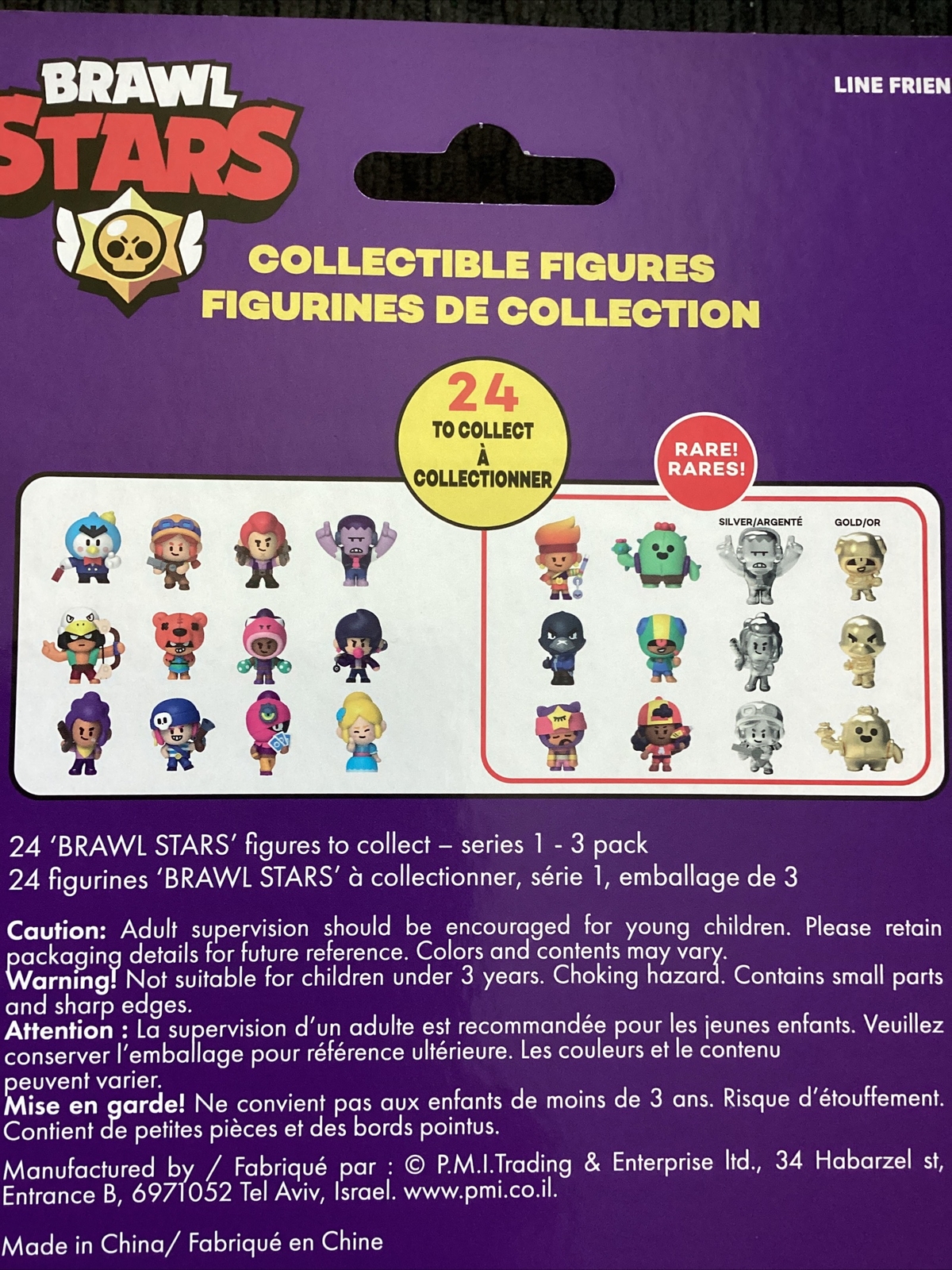 Brawl Stars Line Friends Series 1 3 Pack With Bo Collectible Figures BNIP