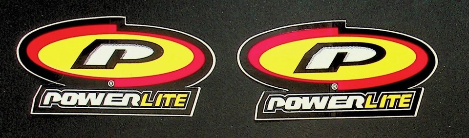 SIX FACTORY MADE POWERLITE BMX BICYCLE RACING STICKERS -A3-25 | eBay