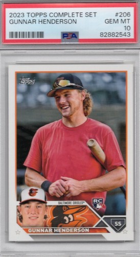 2023 Topps Complete Set - Retail Rookie Variation #206 Gunnar Henderson ...