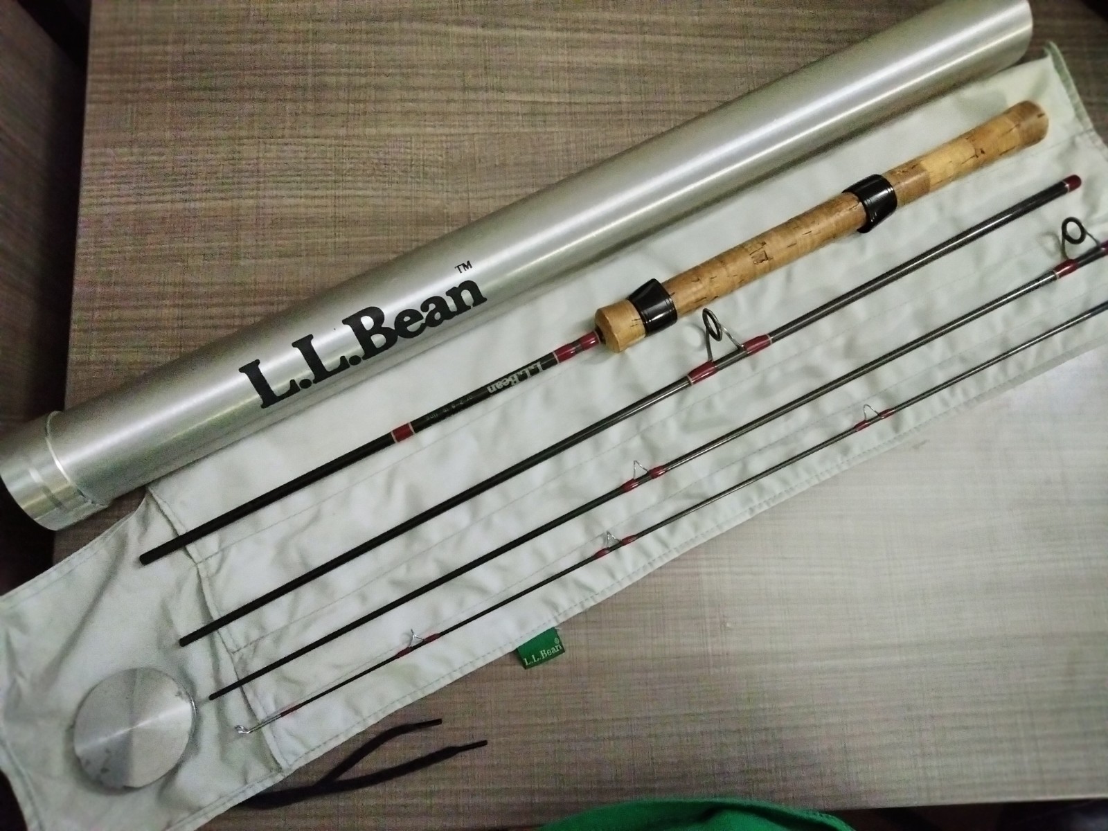 L.L. Bean Fly Fishing 7' Rod - Original Sock & 23-5/8" Stainless Steel ...