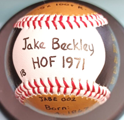 HAND PAINTED JAKE BECKLEY HOF 1971 STATISTICS BASEBALL PITTSBURGH ...