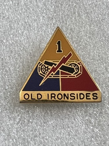 US Army 1st Armored Division DUI Pin Old Ironsides | eBay