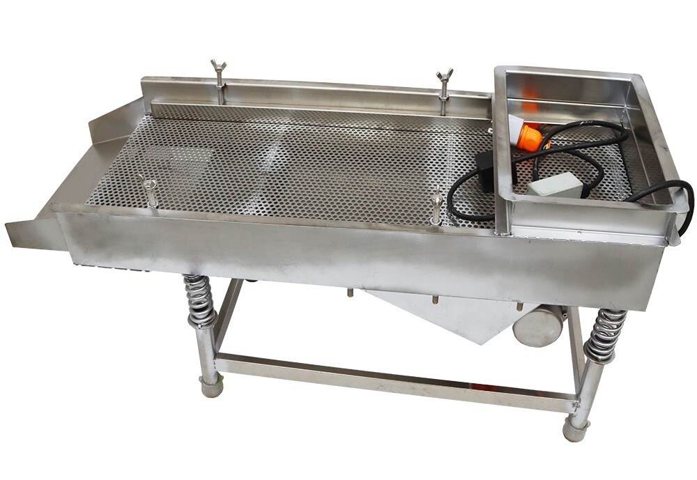 Full SS Straight Vibrating Sieve Screen Shaker 5mm Size Linear Sifter 1 ...