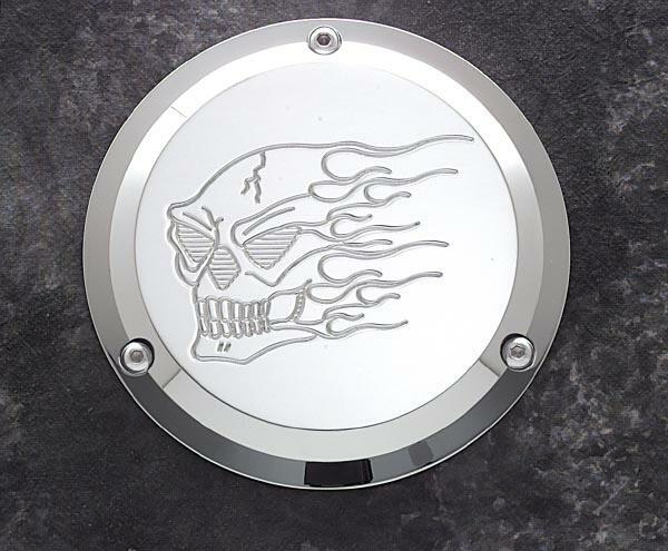 Joker Machine - 06-99HH - Billet Derby Cover, Hot Head Chrome for sale ...