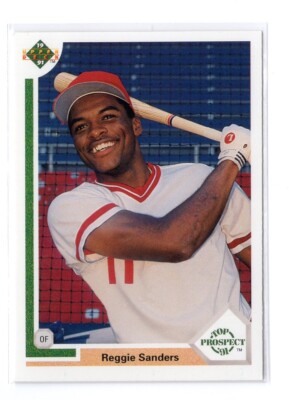 Baseball Card - 1991 Reggie Sanders 71 - Cincinnati Reds Upper Deck MLB ...