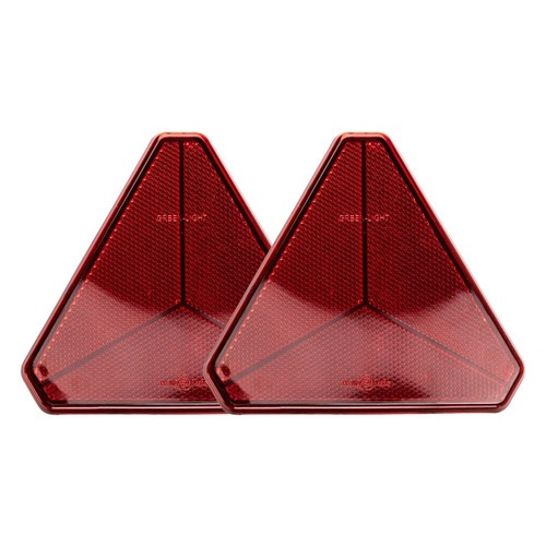 Reflective Triangle Stickers for Trucks Trailers RVs Highly Visible Red ...