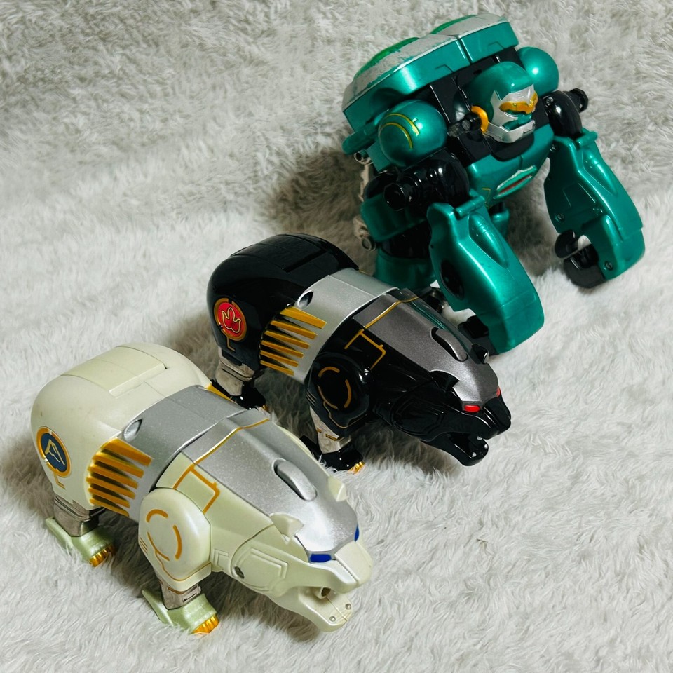 BANDAI DX Megazord Power Rangers Wild Force Sentai Gaoranger Gao ...