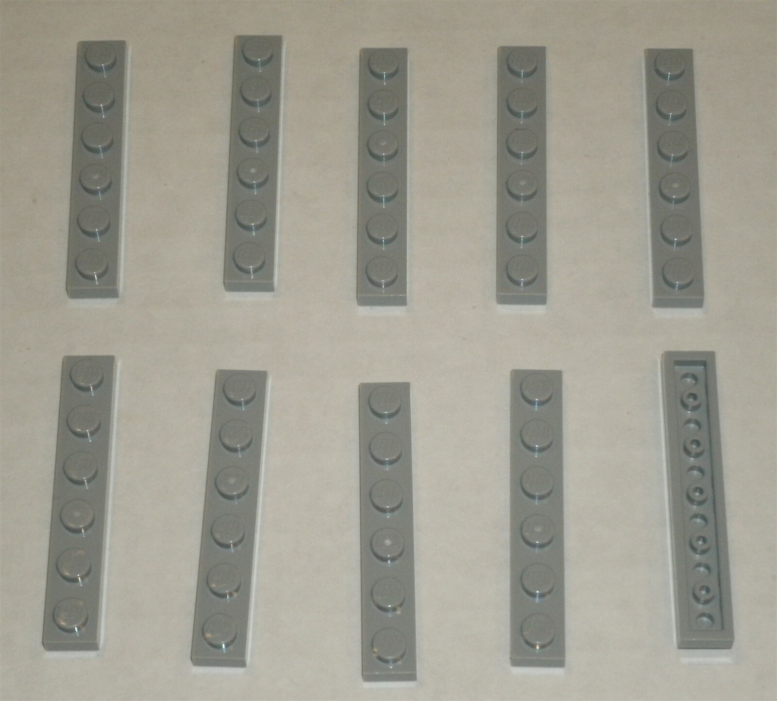 LEGO NEW 1x6 Light Bluish Grey Plate (10x) 4211438 Brick 3666 | eBay