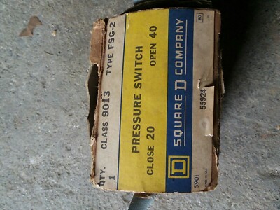 SQUARE D PRESSURE SWITCH CLASS 9013 TYPE FSG2J20 | eBay