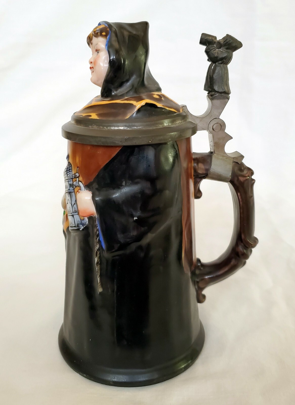 Rare Antique Figural German Monk Stein, Lithophane Base | eBay