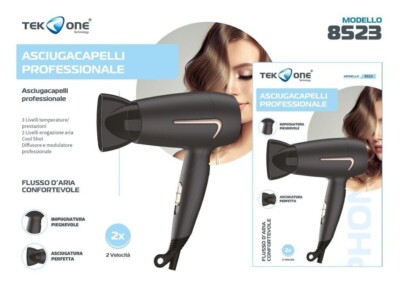 MINI PHON ASCIUGACAPELLI 1800W PIEGHEVOLE PORTATILE FONO DA VIAGGIO ...