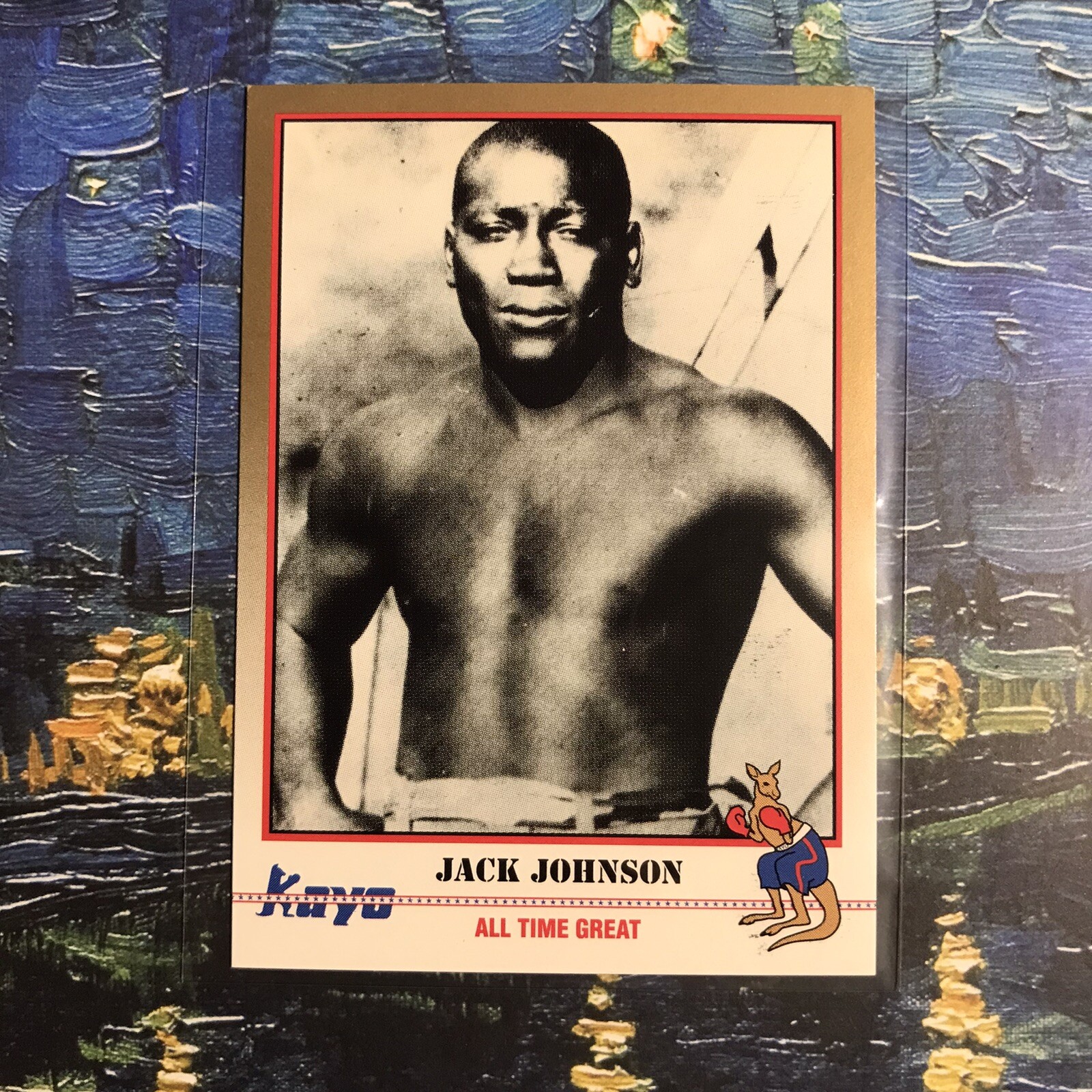 FIRST BLACK HEAVYWEIGHT CHAMPION JACK JOHNSON BOXING CARD 1991 No. 064 ...