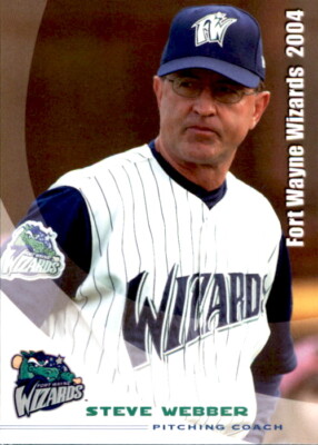 2004 Fort Wayne Wizards Grandstand #29 Steve Webber Georiga Bulldogs ...