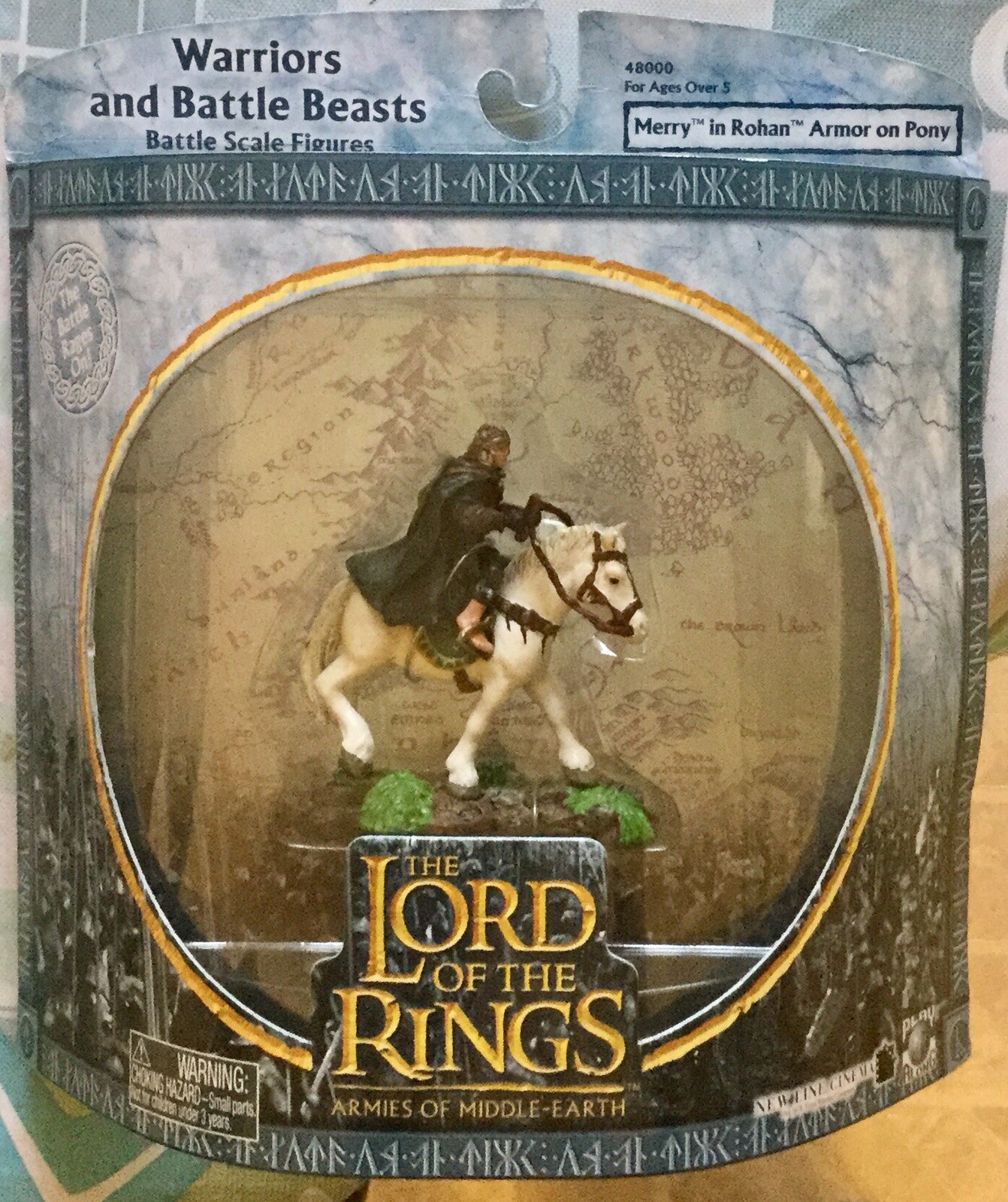 LOTR AOME Warriors Battle Beasts Merry In Rohan Armor On Pony Lord of ...