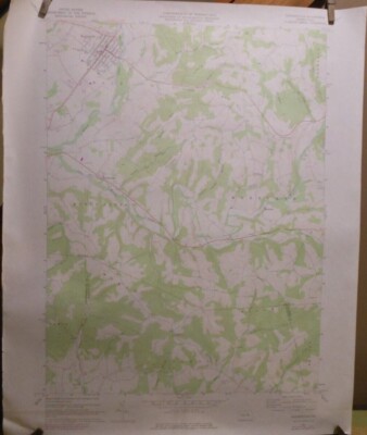 VTG PA TOPOGRAPHIC GEOLOGICAL SURVEY " HUGHSVILLE " PA QUADRANGLE MAP ...