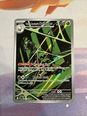 Pokemon Team Rocket's Spidops 187/182 Illustration Rare Destined Rivals ...