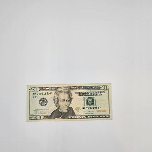 20 Dollar Note With Over Inked Serial Number + Date | eBay