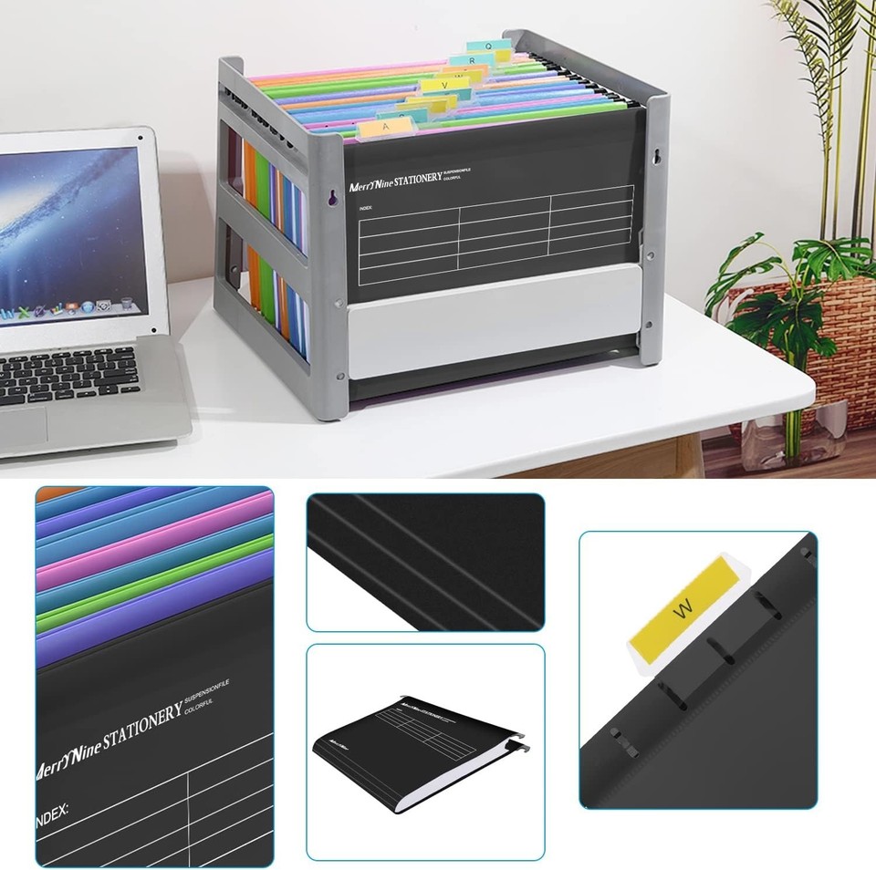 15PCS A4 Suspension Files - Polypropylene Hanging Organizers with Tabs ...