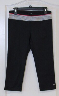 Lukka Active Capri Legging Black/Light Heather Women's Sz S-M NWT Great ...