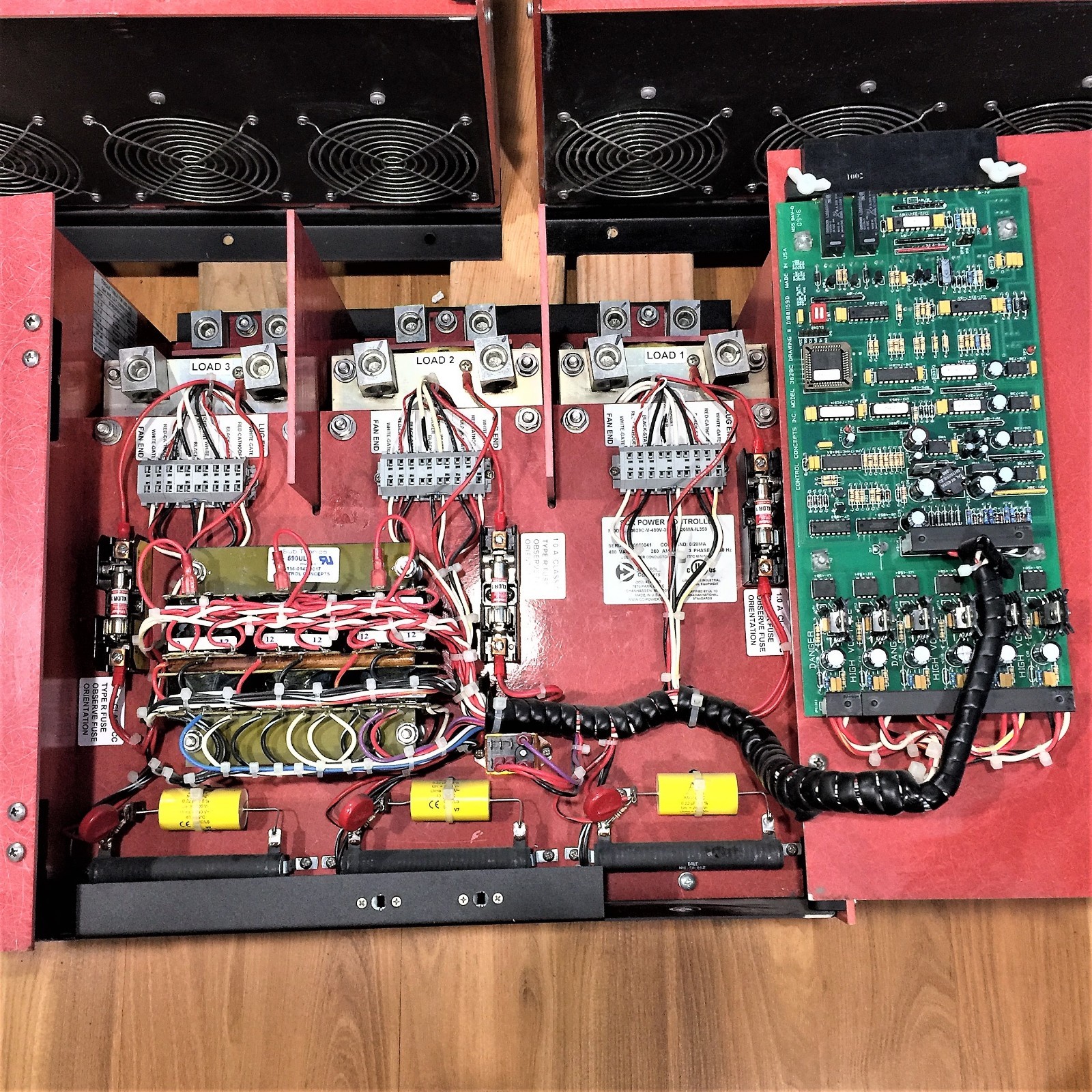 CONTROL CONCEPTS 3629C / 3629C-V-480V-380A-0.20MA-IL360-3PH SCR ...