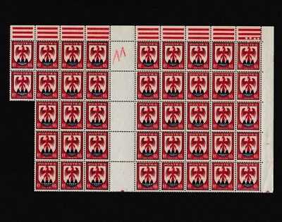 France sheet 42 Stamps Country of Nice 1946 0.60ct MNH | eBay