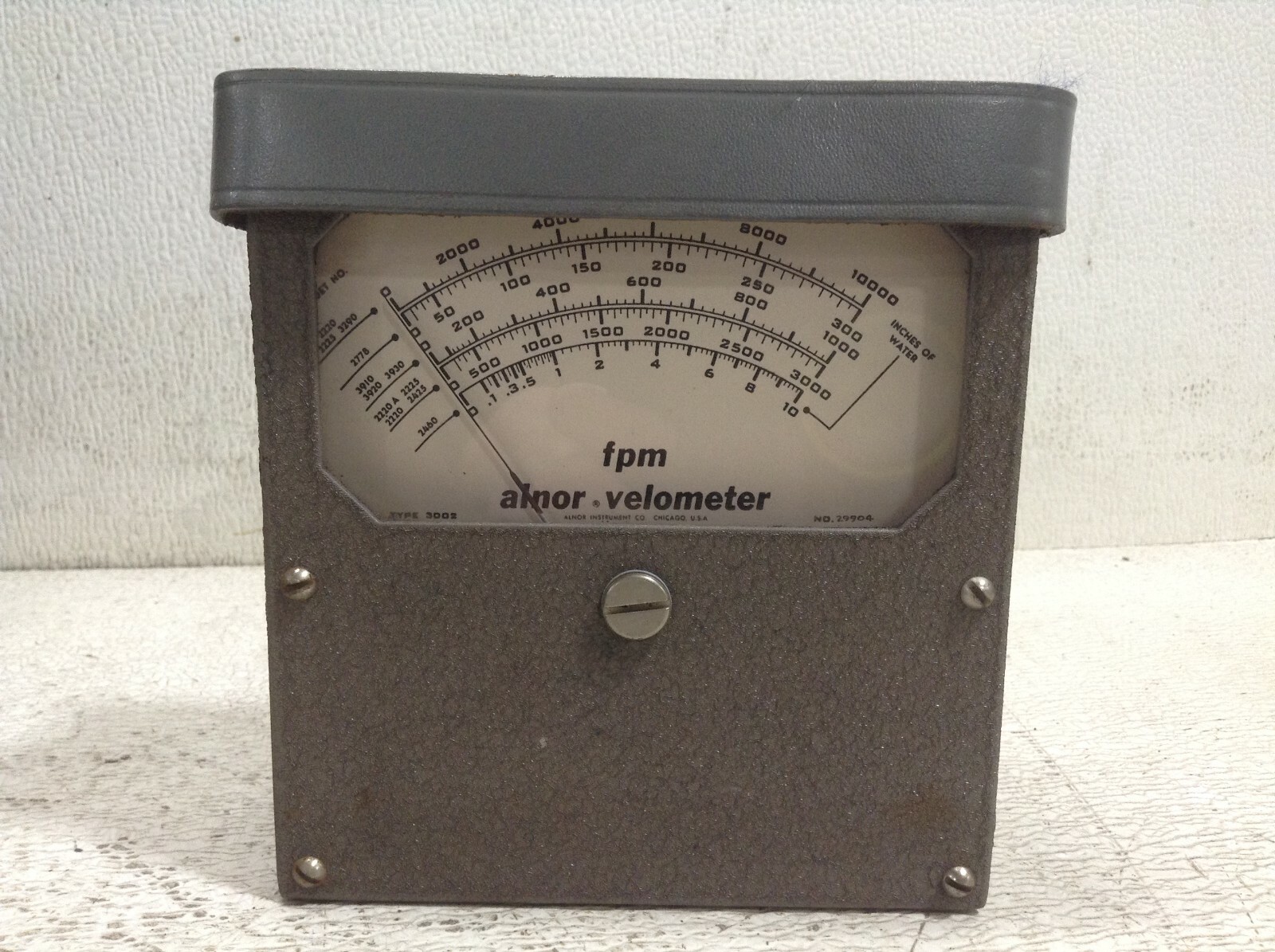 Vintage ALNOR Velometer Type 3002 Air Flow Meter Kit for sale online | eBay