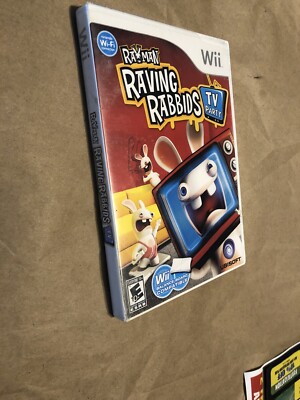 Rayman Raving Rabbids: TV Party Nintendo Wii, New Sealed Rip Off Bottom ...