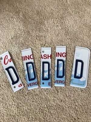License Plate Letter 'D' - Projects, Signs, and Arts and Craft | eBay