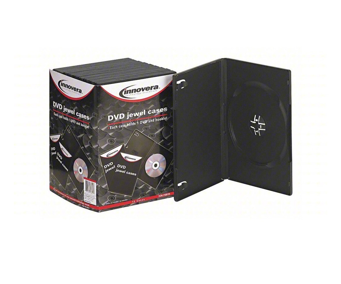 Innovera 72810 Standard DVD Case Black 10/pack for sale online | eBay