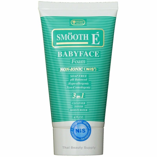 Smooth E Baby Face Foam 3 in 1 Cleanser Toner Moisturizer Ph Balance ...