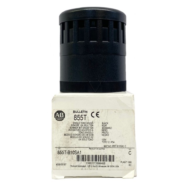 Allen Bradley 855t-b10sa1 Single Tone Stack Light Sound Module D471961 ...