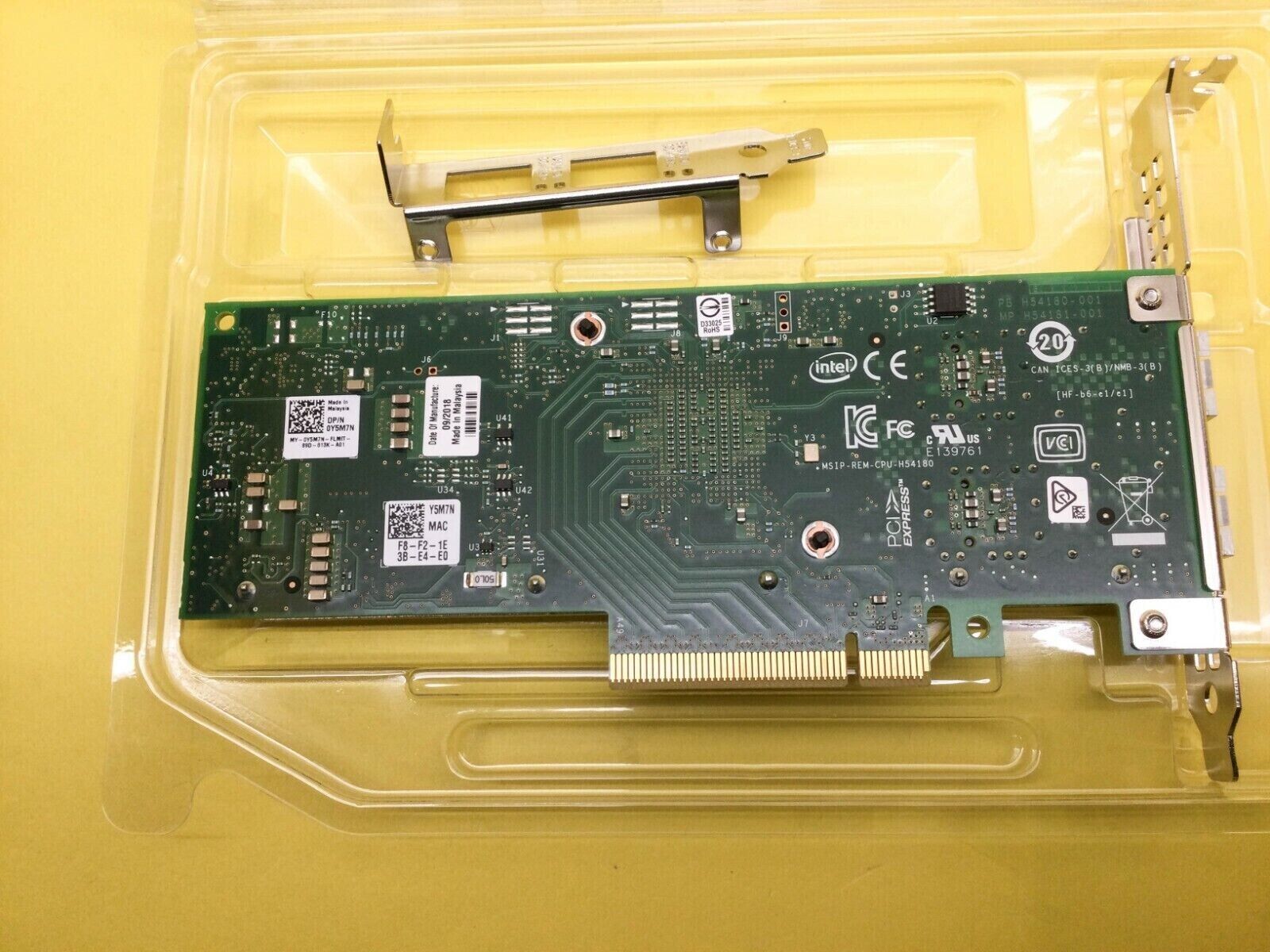 DELL 0Y5M7N 05N7Y5 X710-DA2 Intel X710DA2BLK 10GbE Dual Port Server ...