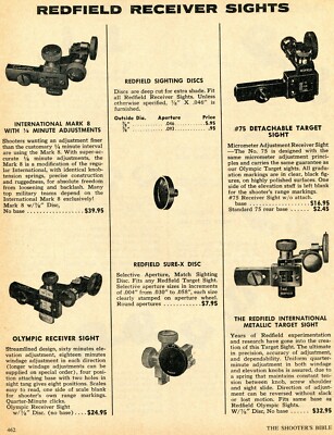 1971 Print Ad of Redfield Model 75 Micrometer, Mark 8 Receiver Rifle ...