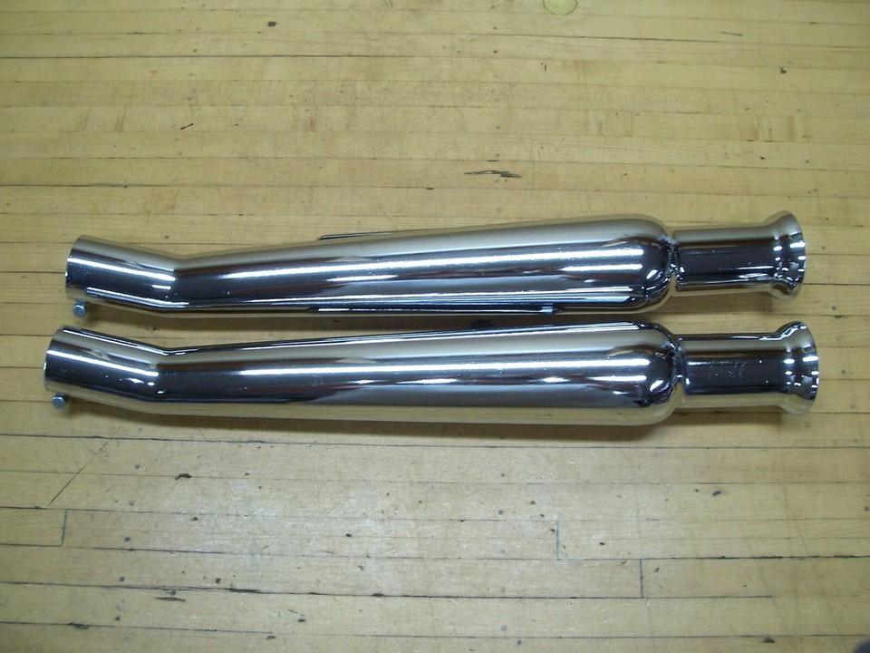 NOS AK Cocktail Shaker Mufflers Panhead Knucklehead Bobber Chopper 1-3/ ...