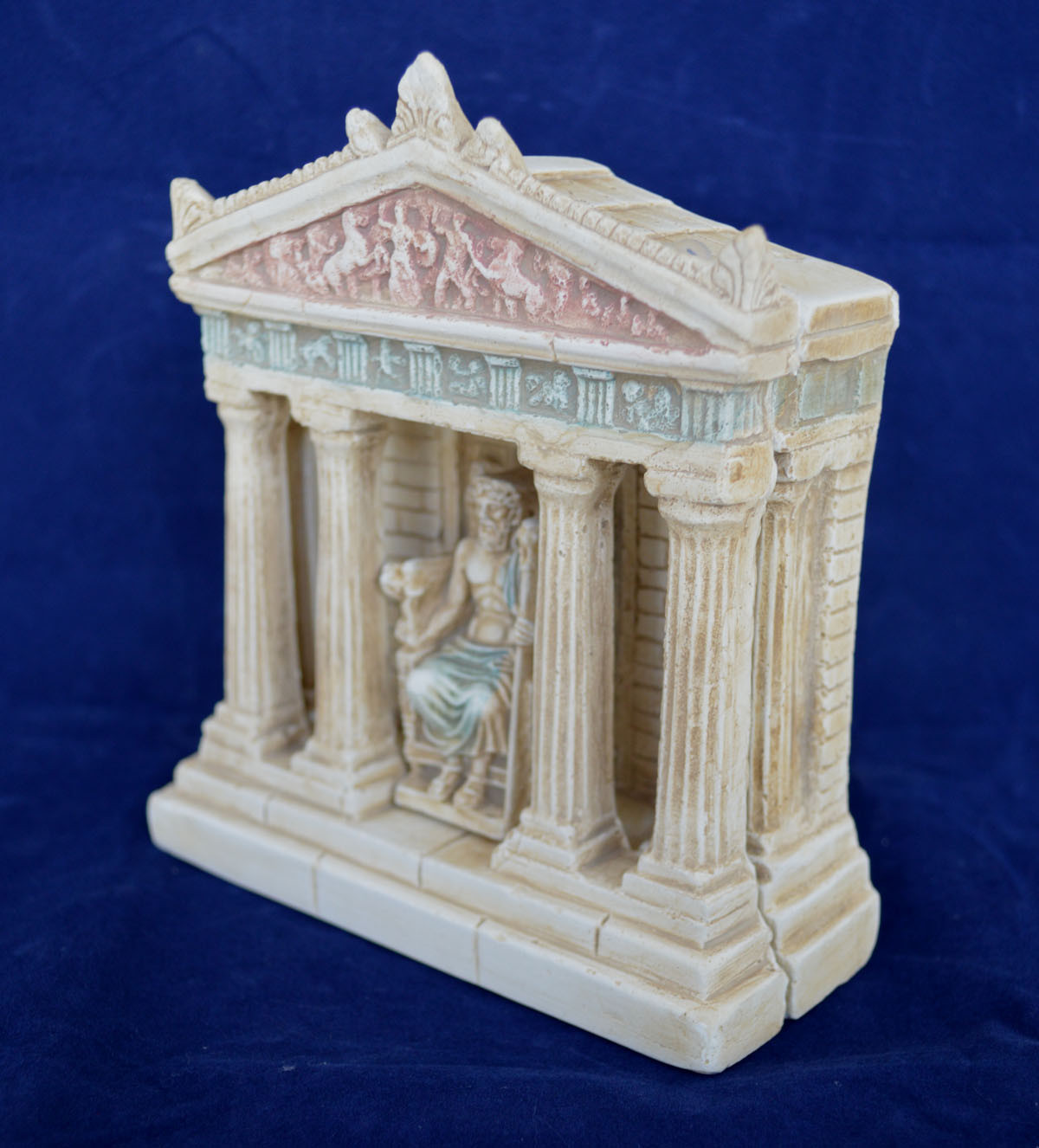 Zeus Temple sculpture ancient Greek God king of all gods small artifact ...