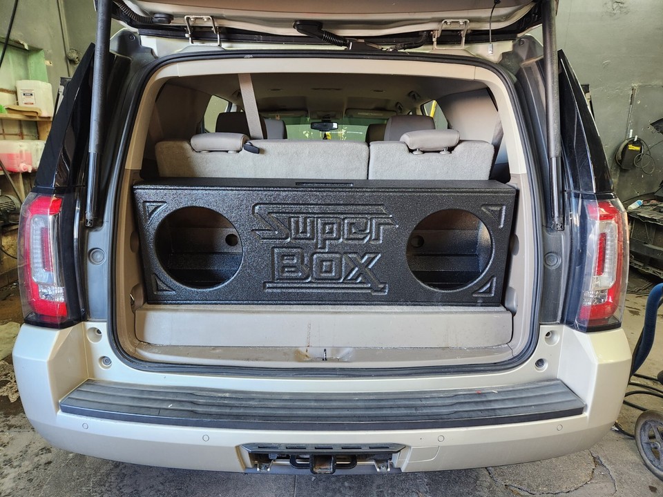 2007-2014 Chevy Tahoe GMC Yukon Custom 3rd Row SUV subwoofer enclosure ...