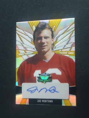 Joe Montana 2022 LEAF VALIANT 1/1 AUTO Card #PA-JM2 49ERS | eBay