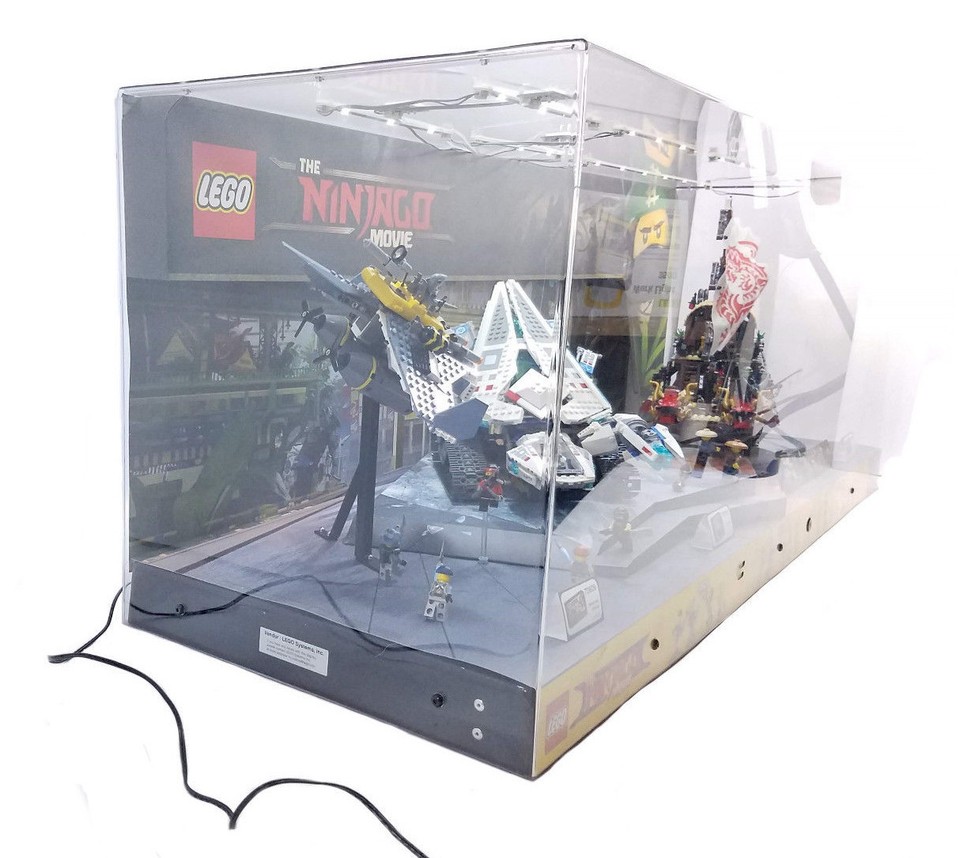 Lego Ninjago Movie Toys R Us Store Display Case Sets 70609 70616 70618 ...