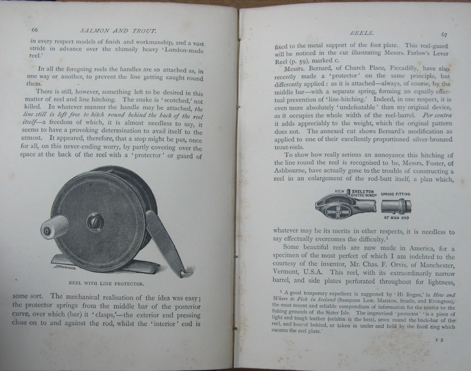 1889 Fishing Salmon Trout- Cholmondeley Pennell Natural History | eBay UK