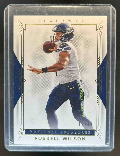 2017 National Treasures Russell Wilson Gold #19/49 Seahawks | eBay