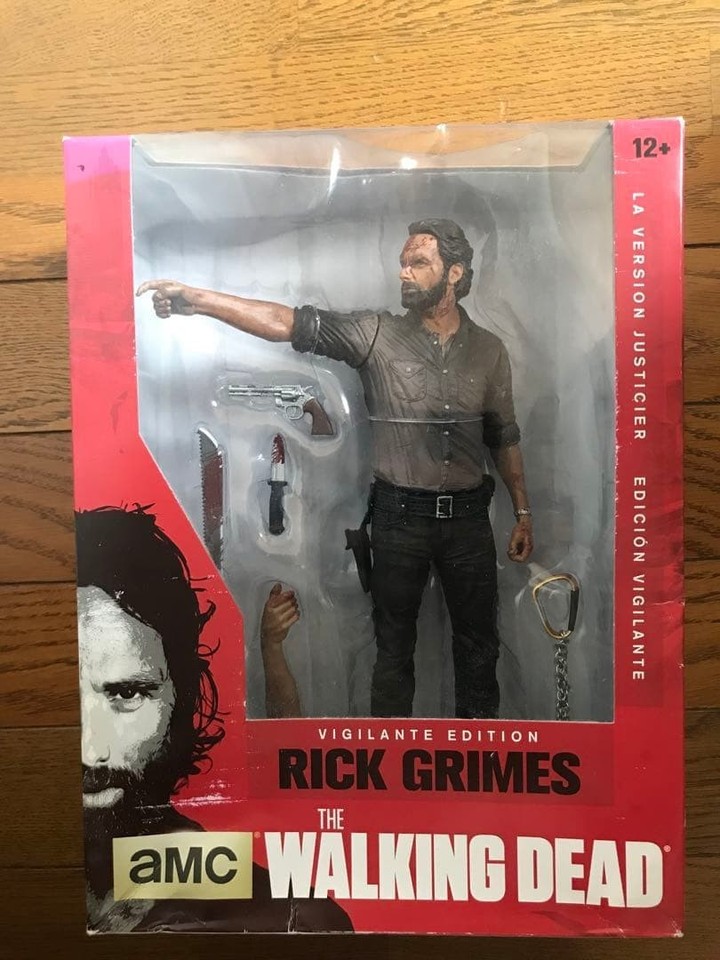 Walking Dead Rick Vigilante Action Figure Unopened, Damage to Box ...